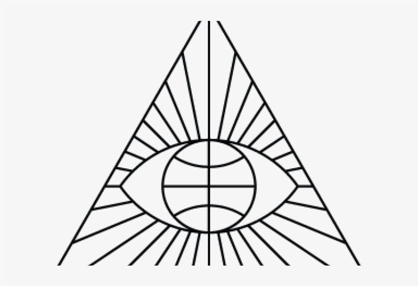 Drawn Illuminati Triangle - Triangle With Eye - Free Transparent PNG ...