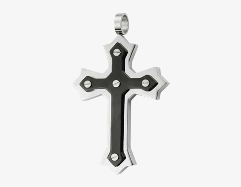 Layered Gothic Cross Pendant - Cross - Free Transparent PNG Download ...