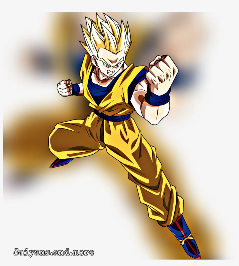 Gohan Sticker - Gohan Ssj Png Deviantart - Free Transparent PNG ...