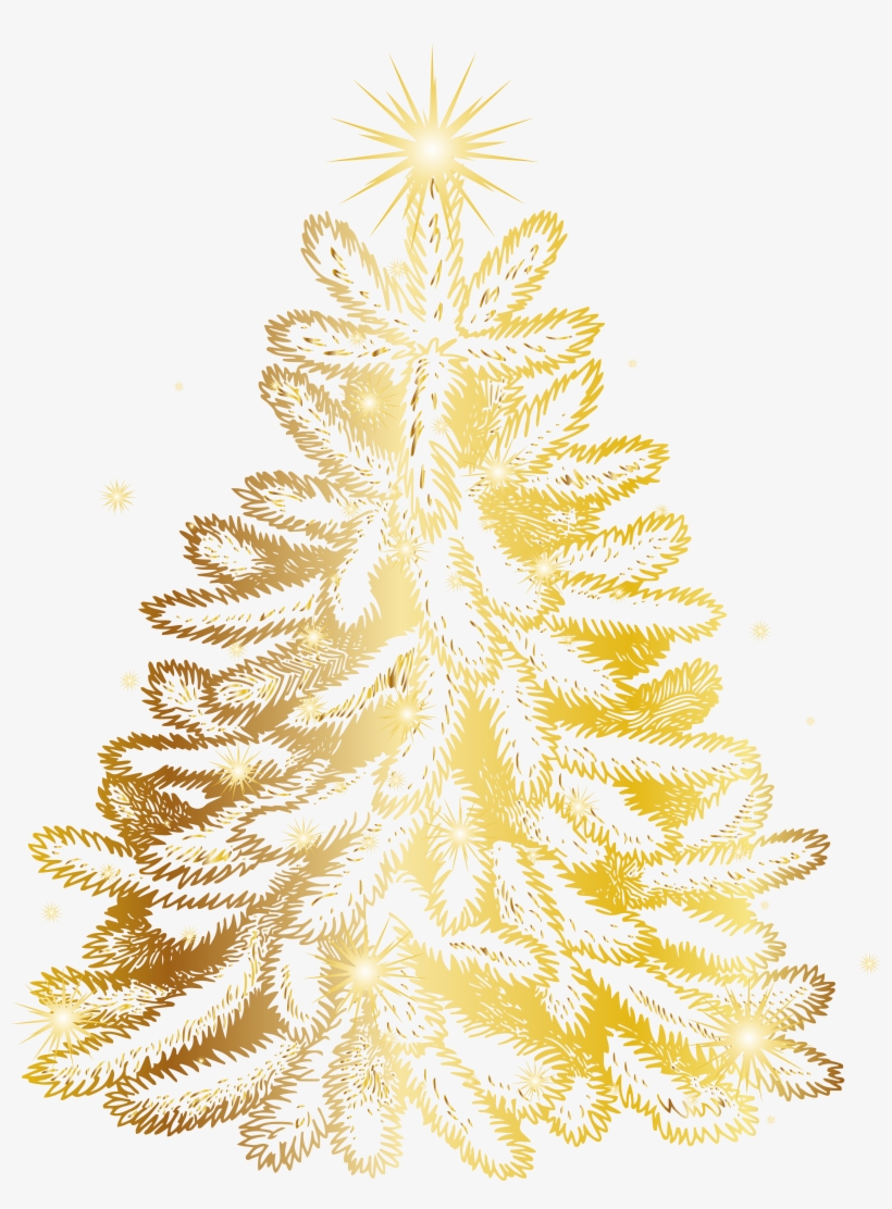 Gold Christmas Tree Png Picture Freeuse Library - Free Transparent PNG ...