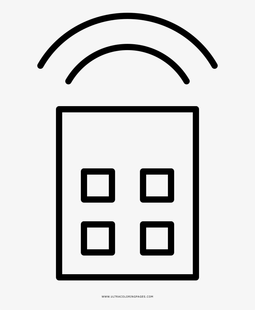 Tv Remote Coloring Page - Line Art - Free Transparent PNG Download - PNGkey