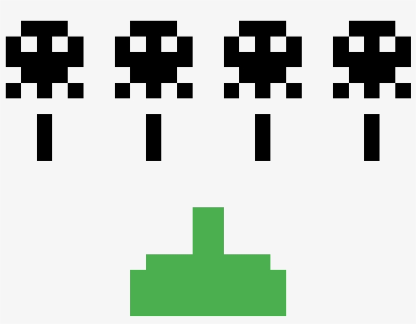 Space Invaders - Illustration - Free Transparent PNG Download - PNGkey