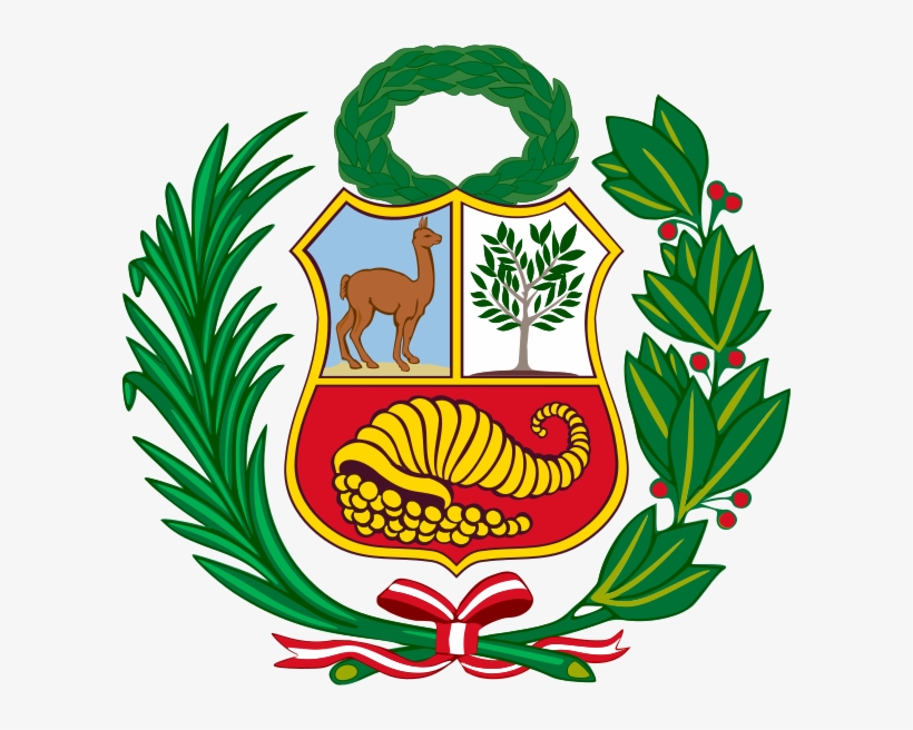 Coat Of Arms Of Peru Alternative Version - Flag Of Peru Symbol - Free ...
