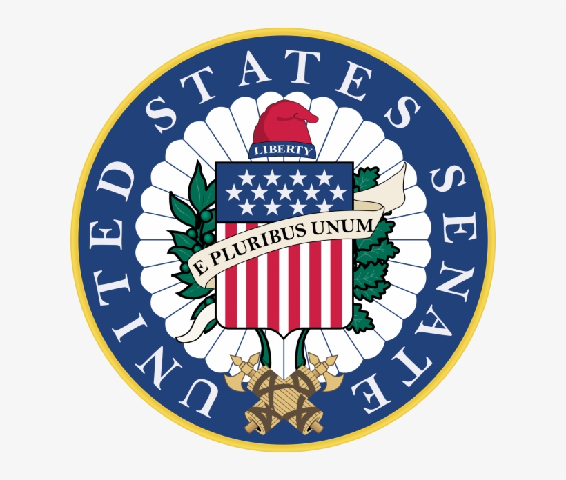 Us Map, United States Senate Coat Of Arms Or Logo Map - Us Senate ...