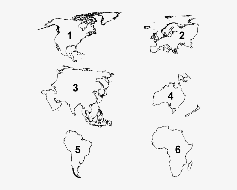 Which Continent Am I - World Map - Free Transparent PNG Download - PNGkey