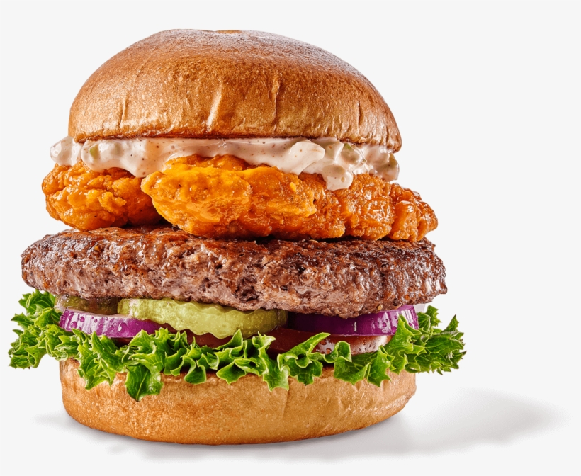 Buffalo Tender Burger - Plain Hamburger - Free Transparent PNG Download ...