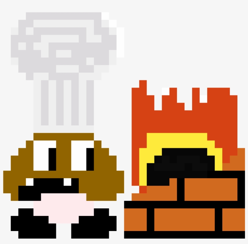 Cooking With Goomba - Pixel Goomba Transparent - Free Transparent PNG ...
