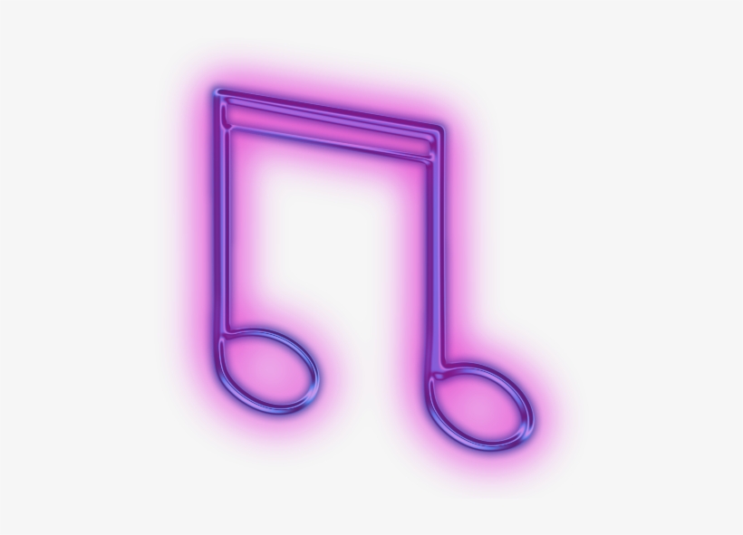 56e2fda3ddcb2156dd29fe01 - Neon Music Note Png - Free Transparent PNG ...
