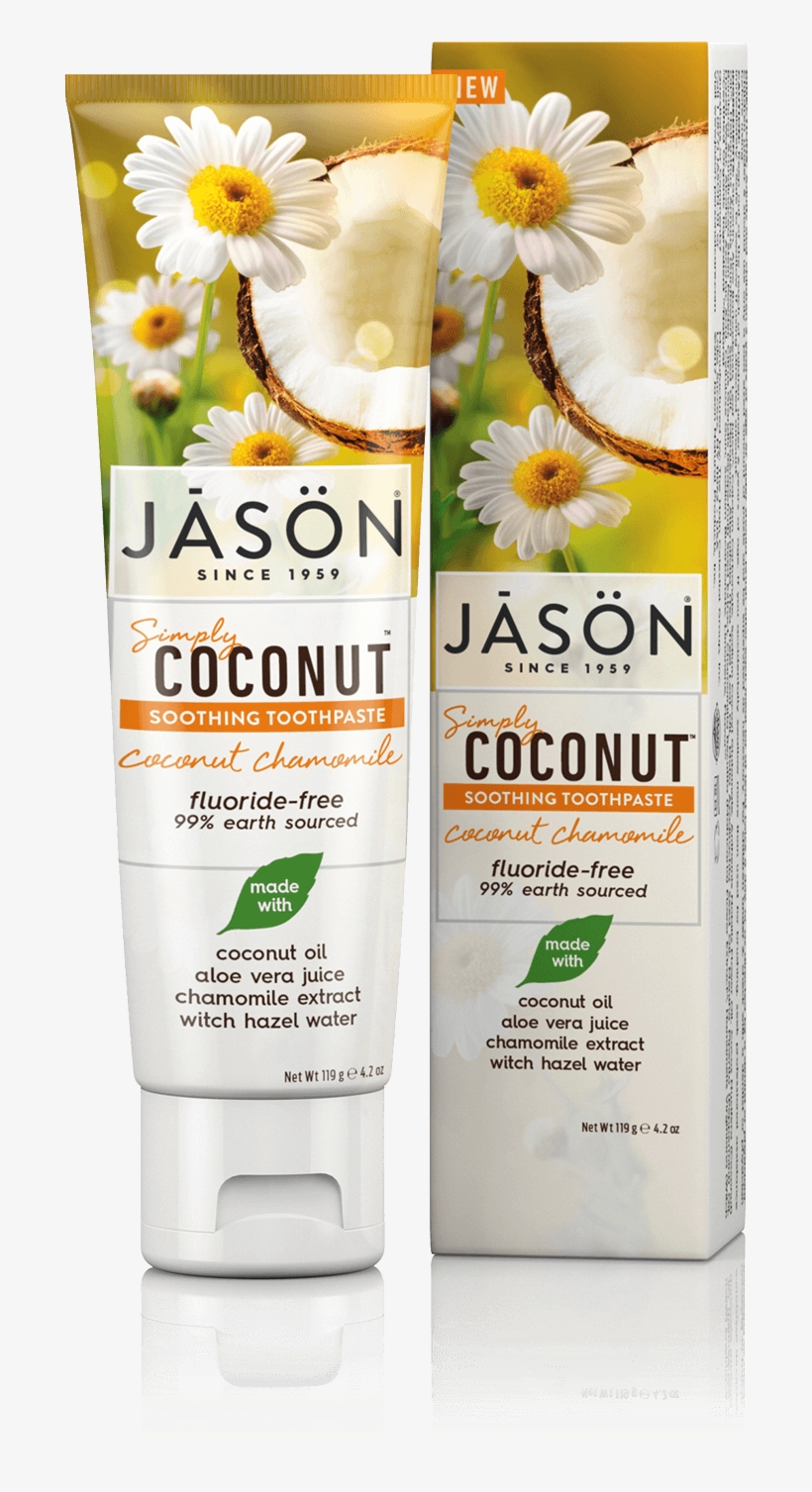 New - Jason Natural Simply Coconut Soothing Toothpaste - - Free ...