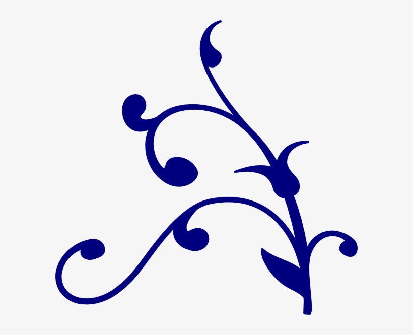 Blue Swirl Border Clip Art