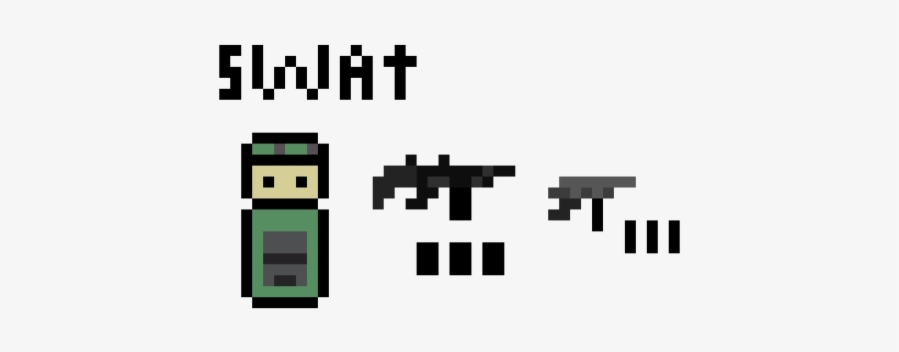 Swat - Pixel Art - Free Transparent PNG Download - PNGkey