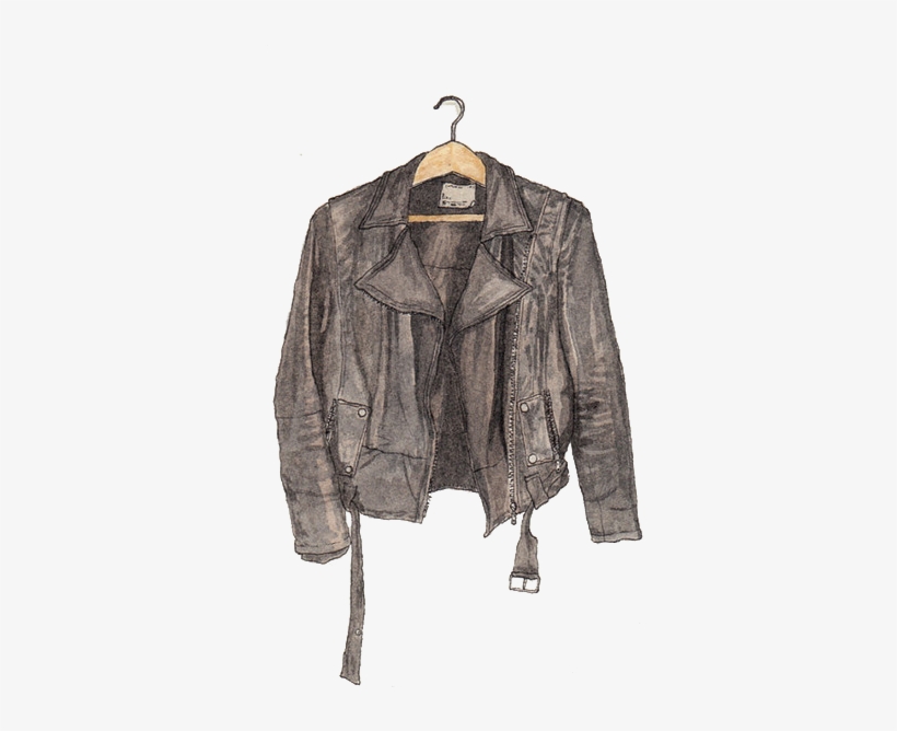 Drawing Jackets Part Leather - Leather Jacket Drawing - Free ...