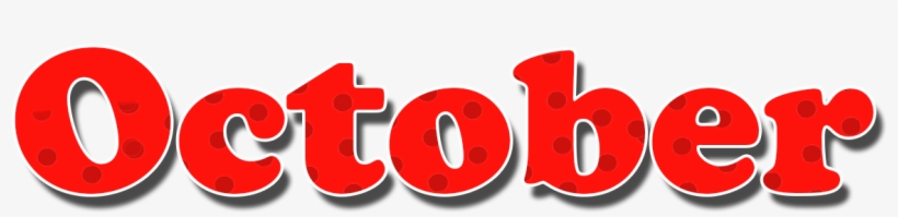 October Red Dots Name Design Png - Circle - Free Transparent PNG ...