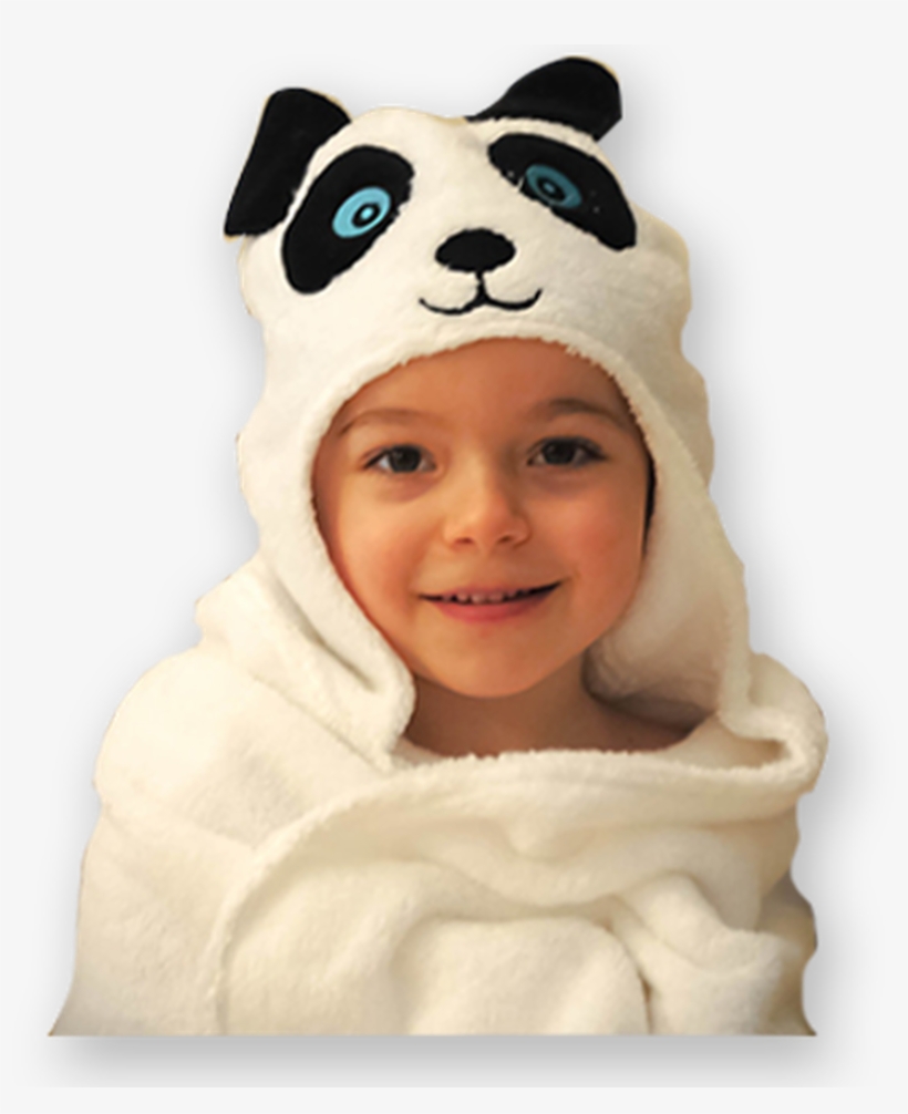 Panda Hooded Cotton Turkish Towel - Costume Hat - Free Transparent PNG ...