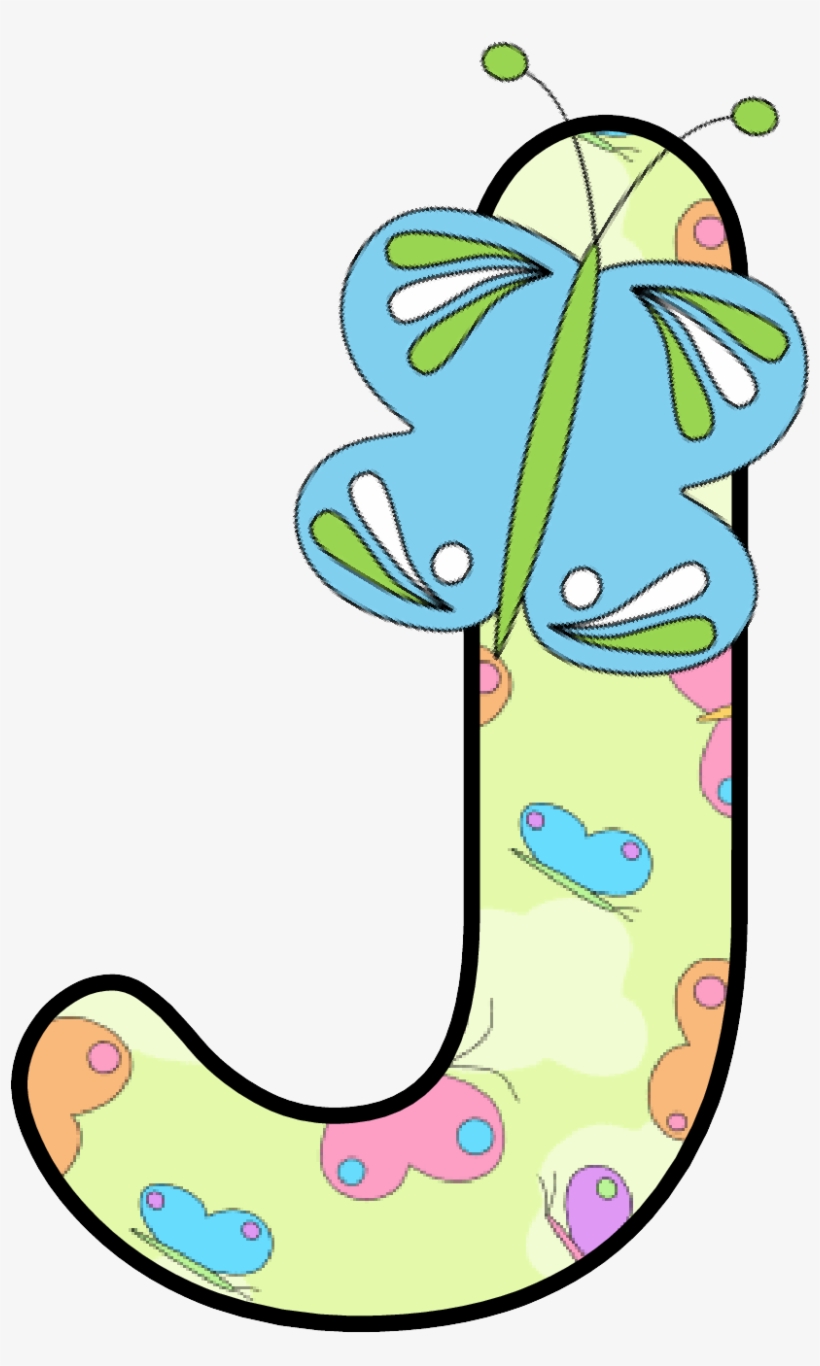 Alphabets Clipart Butterfly - Clip Art Letters Design - Free ...