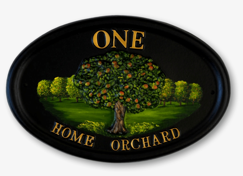 Apple Tree House Sign - Label - Free Transparent PNG Download - PNGkey