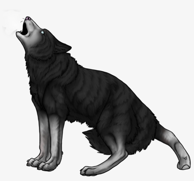 Black Wolf Howling Photo - Illustration - Free Transparent PNG Download ...