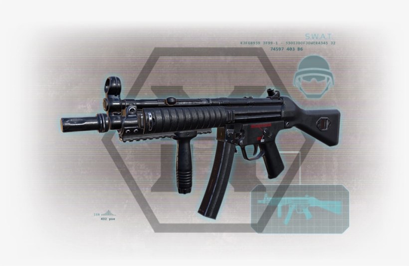 File - Swat-mp5ras - Kf2 Mp5 - Free Transparent PNG Download - PNGkey