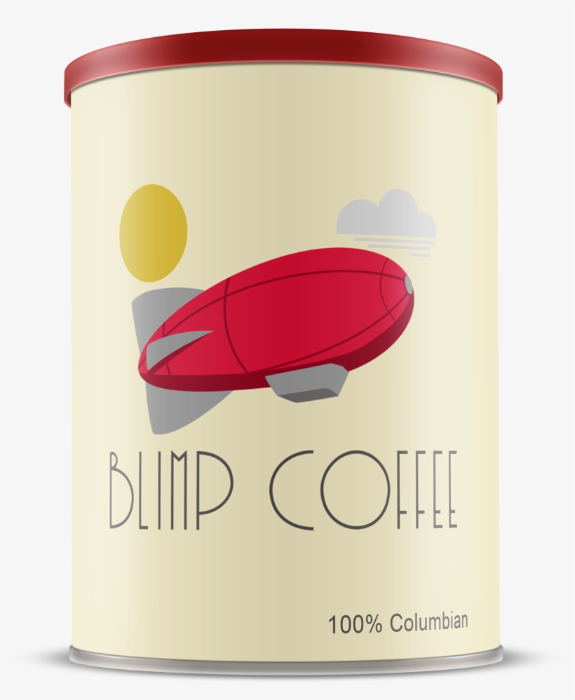 Blimp Coffe Can 02 - Circle - Free Transparent PNG Download - PNGkey