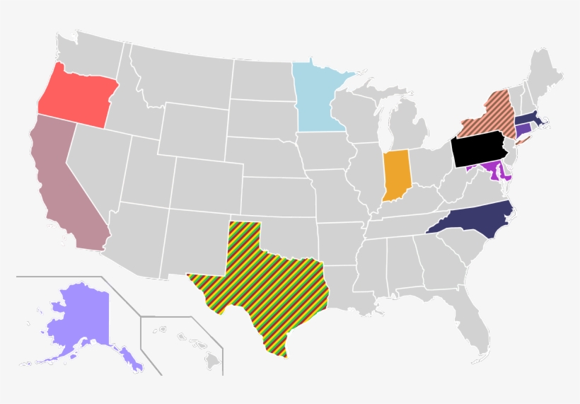 Presidential Candidate Home State Locator Map, 2004 - Team Robust ...