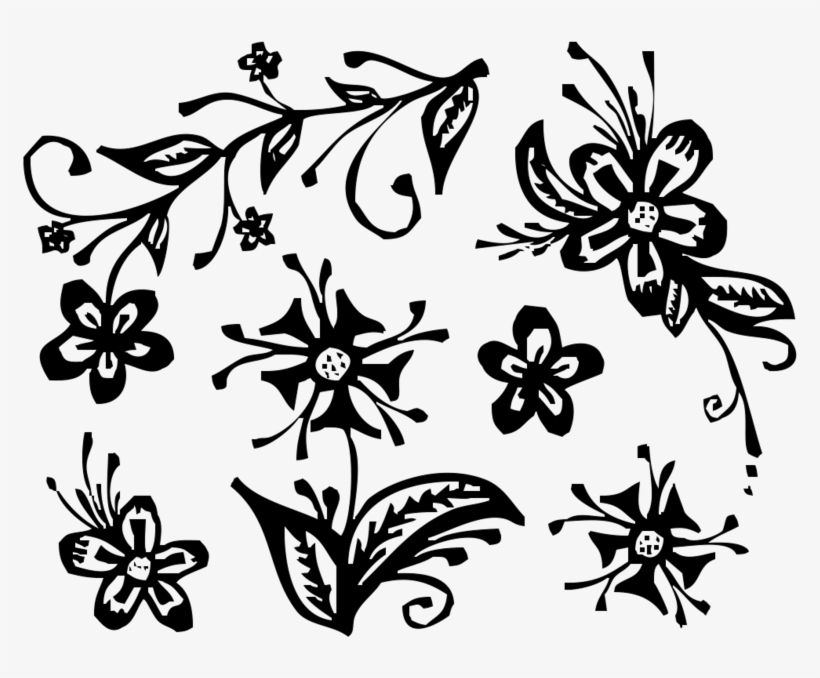Flower Drawing Illustration Png Image High Quality - Drawing - Free ...
