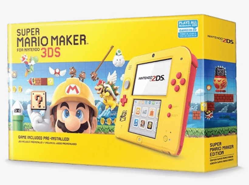 Nintendo 2ds Super Mario Maker Edition - Free Transparent PNG Download ...