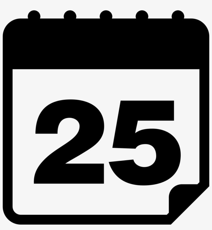 Png File Svg - Calendar 25 Icon Png - Free Transparent PNG Download ...