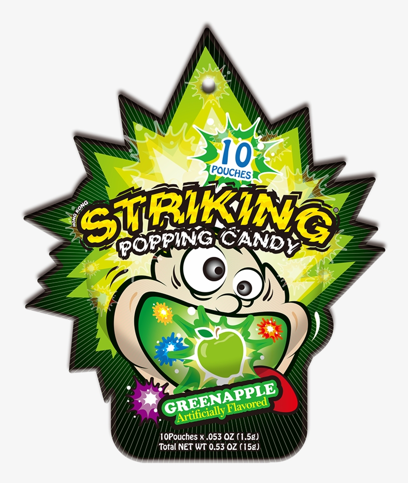 Striking Popping Candy Green Apple - Free Transparent PNG Download - PNGkey