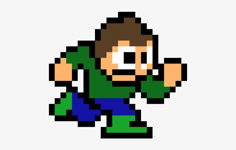 Run Run Greenman - 8 Bit Character Running - Free Transparent PNG ...
