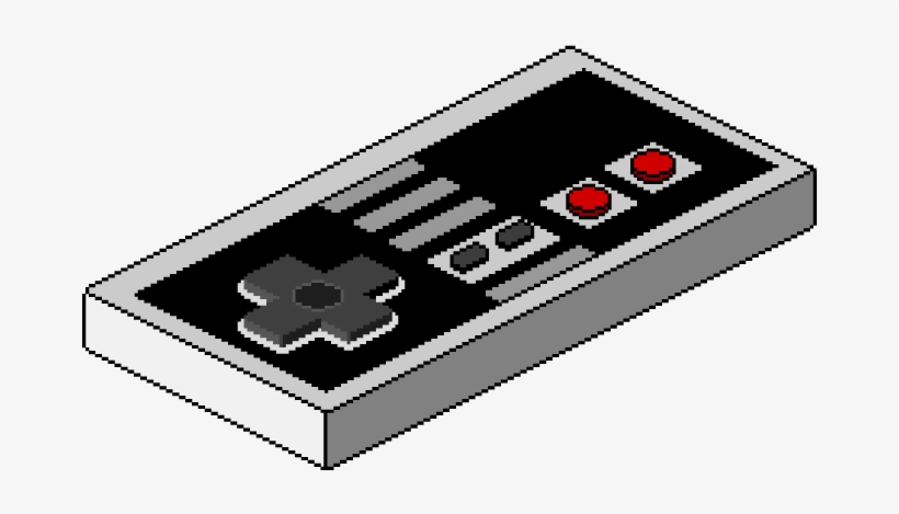 Nes Controller Pixel Art - Electronics - Free Transparent PNG Download ...