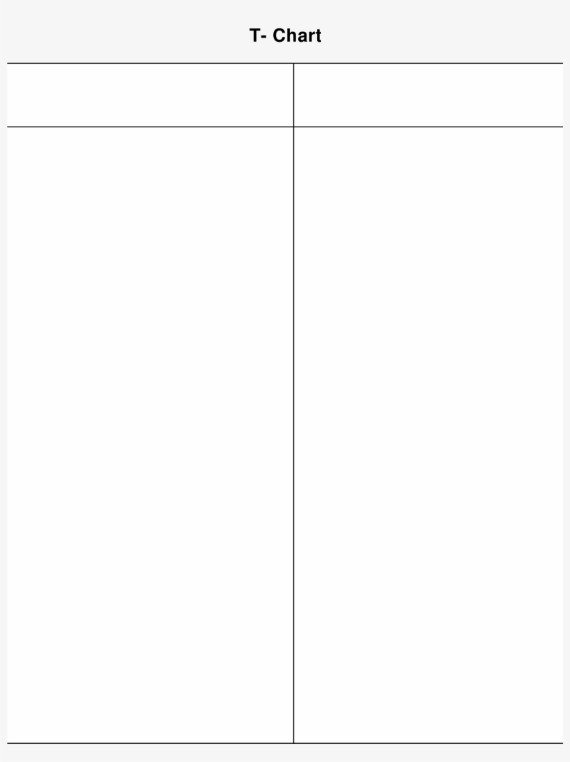 Free T-chart Template - Transparent T Chart Png - Free Transparent PNG ...