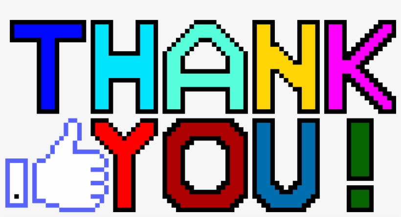 Thank You Pixel Art - Free Transparent PNG Download - PNGkey