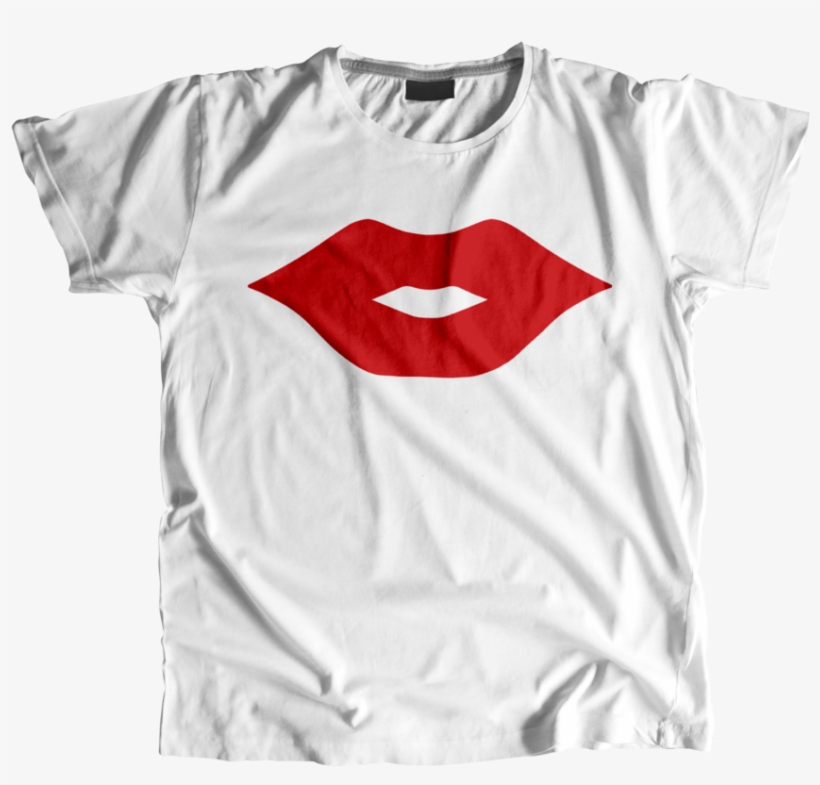 Red Lips Tee - Free Transparent PNG Download - PNGkey