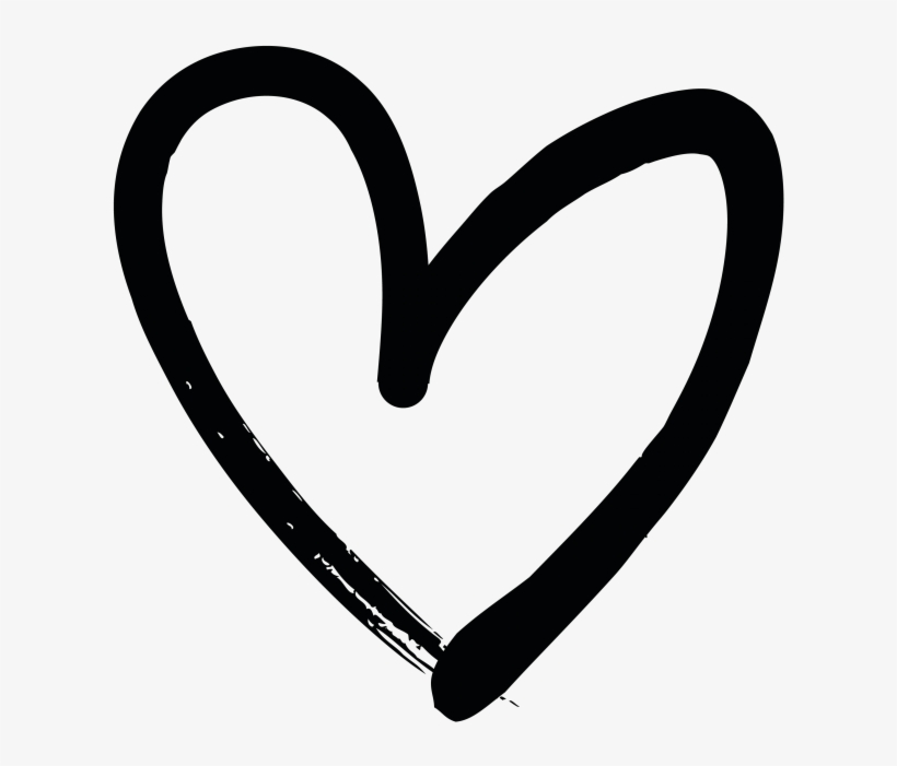 Hand Drawn Heart - Transparent Hand Drawn Heart - Free Transparent PNG ...