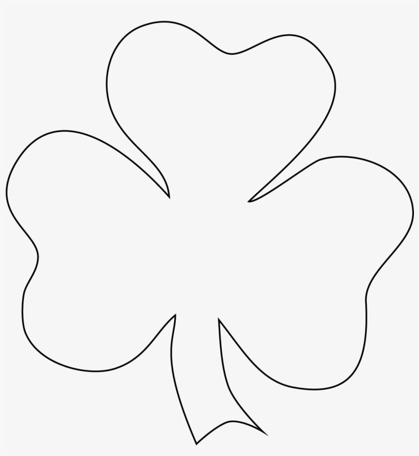 White Shamrock Png - Shamrock Outline - Free Transparent PNG Download ...