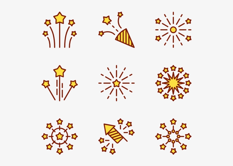 Fireworks - Firework Icon Transparent Background - Free Transparent PNG ...