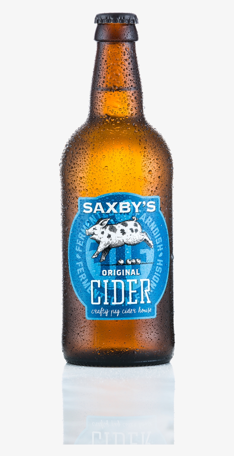 Saxbys Cider Original Bottle - Bottle - Free Transparent PNG Download ...