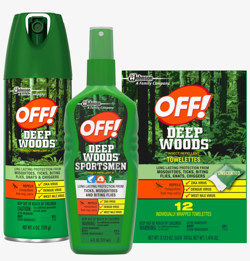 Deep Woods® Insect Repellents - Off Deep Woods - Free Transparent PNG ...