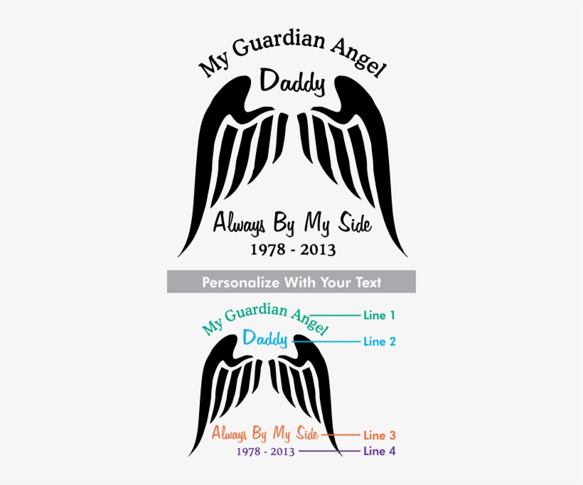 Guardian Angel Style - Decal - Free Transparent PNG Download - PNGkey