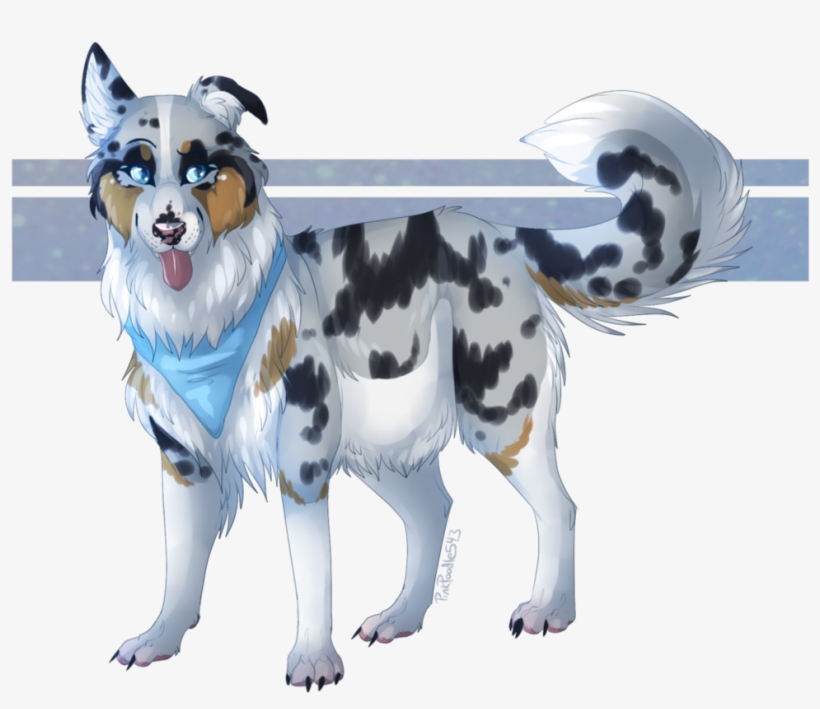 Australian Shepherd Clipart Chibi - Cute Chibi Australian Shepherd ...