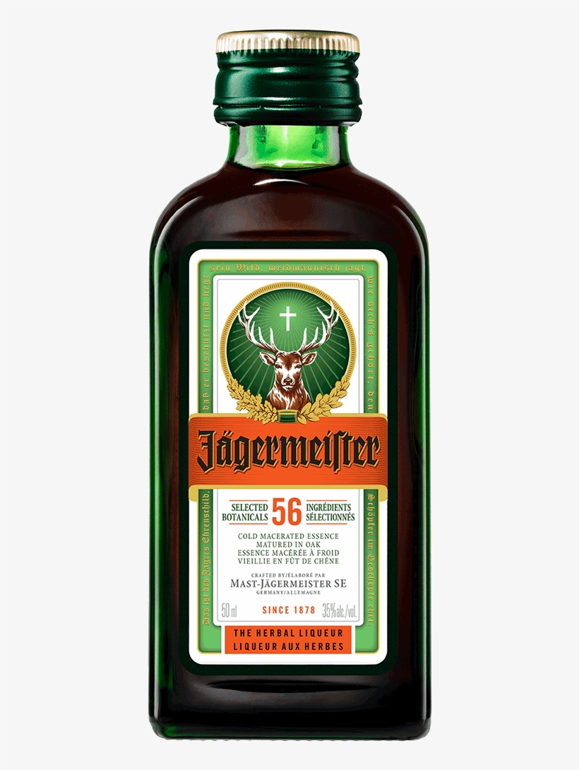 Jagermeister - Jagermeister Mini Bottle - Free Transparent PNG Download ...