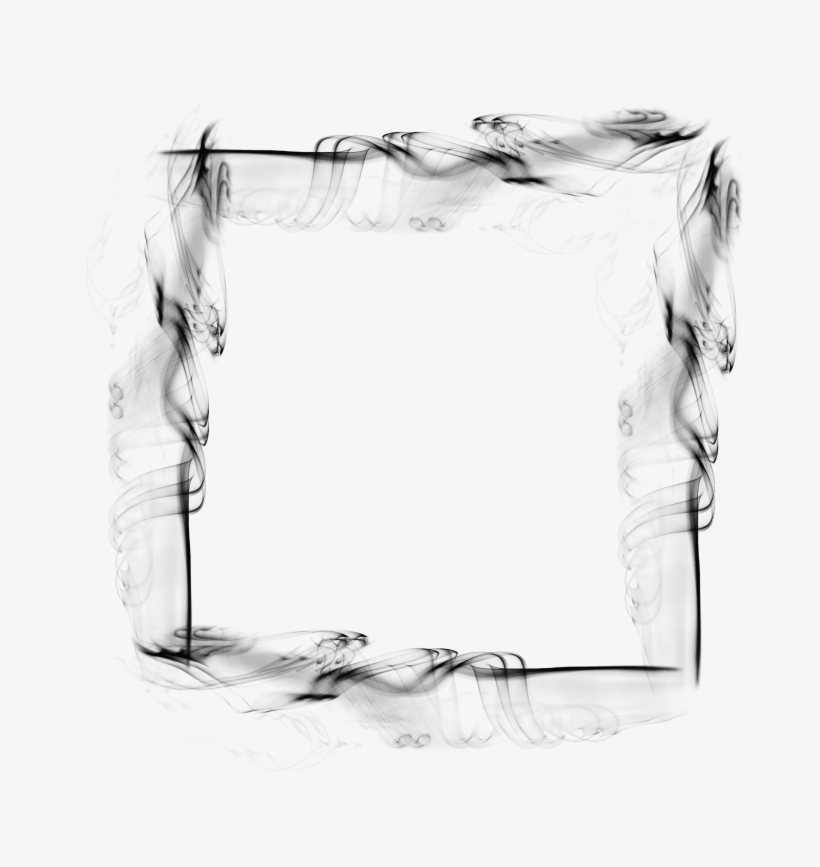 Ink Smoke Border Box Png And Psd - Smoke Border - Free Transparent PNG ...