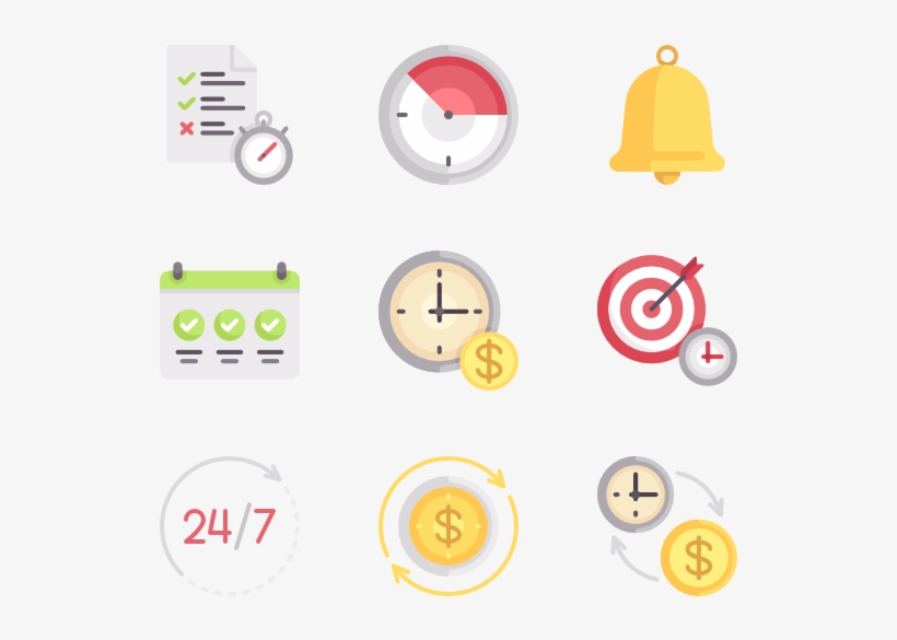 Time Management - Plan Latest Vector Icon - Free Transparent PNG ...