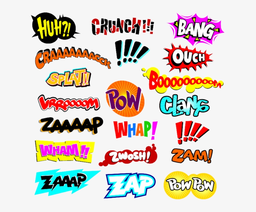 Comic Book Words - Comic Book Explosion - Free Transparent PNG Download ...