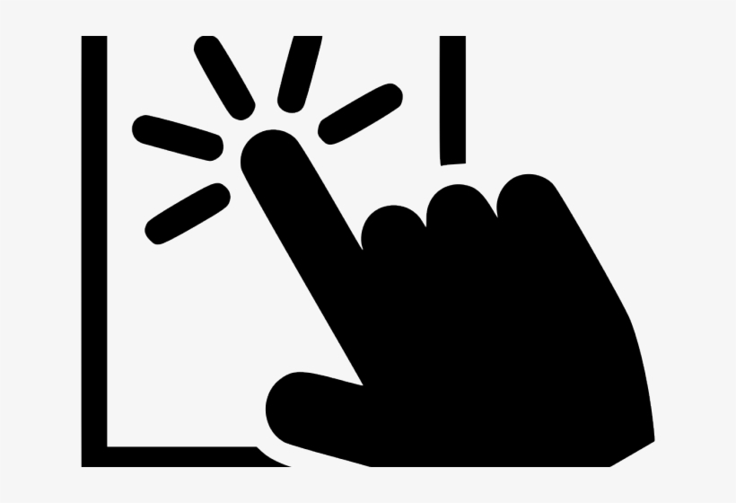 Pointer Clipart Finger Touch - Mobile In Hand Vector Icons - Free ...