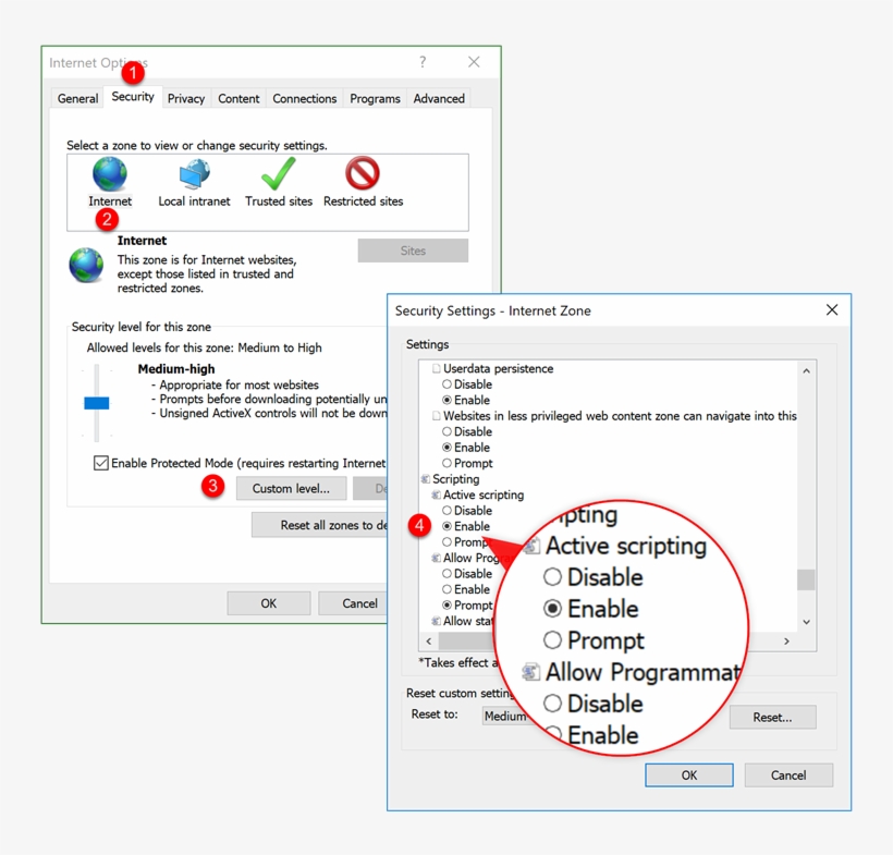 Select "ok\ - Internet Options Security - Free Transparent PNG Download ...