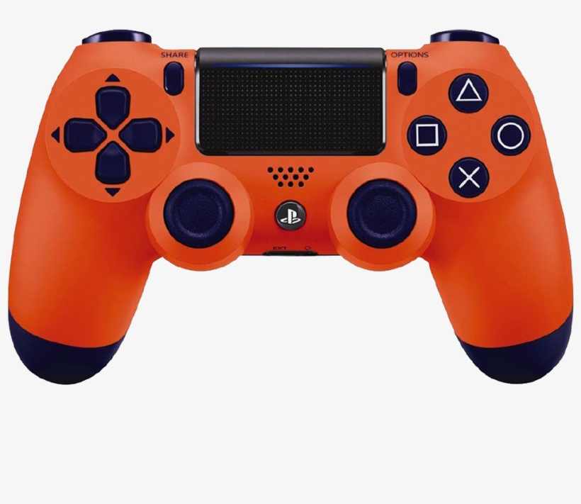 Video Game Controller Png Free Pic - Sunset Orange Dualshock 4 - Free ...
