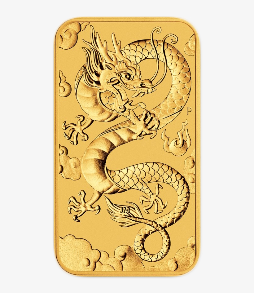 2019 Australian Dragon Rectangular 1oz Gold Coin - 1 Oz 2019 Perth Mint ...