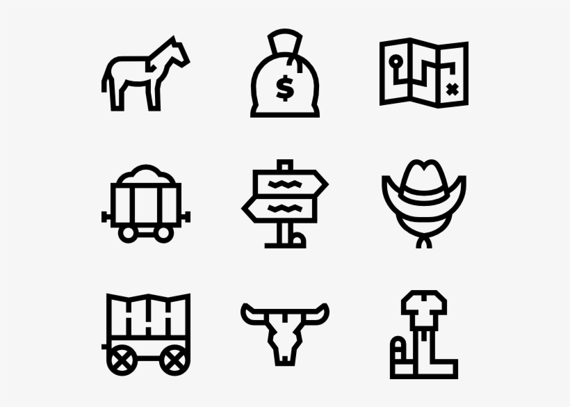 Vector Transparent Western Icons - Wine Icons - Free Transparent PNG ...