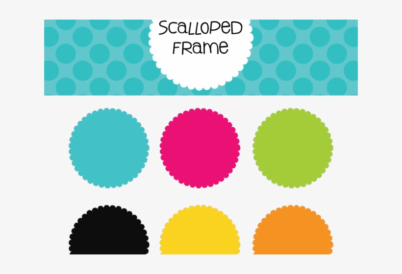 Vector Frame Clipart Scalloped Frame - Design - Free Transparent PNG ...